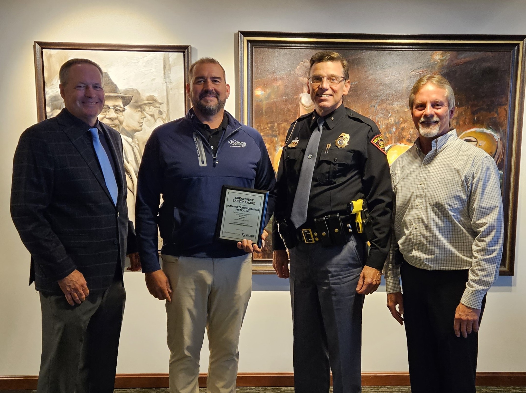 DTSI Wins Great West Safety Award - Diamond Transportation System, Inc.